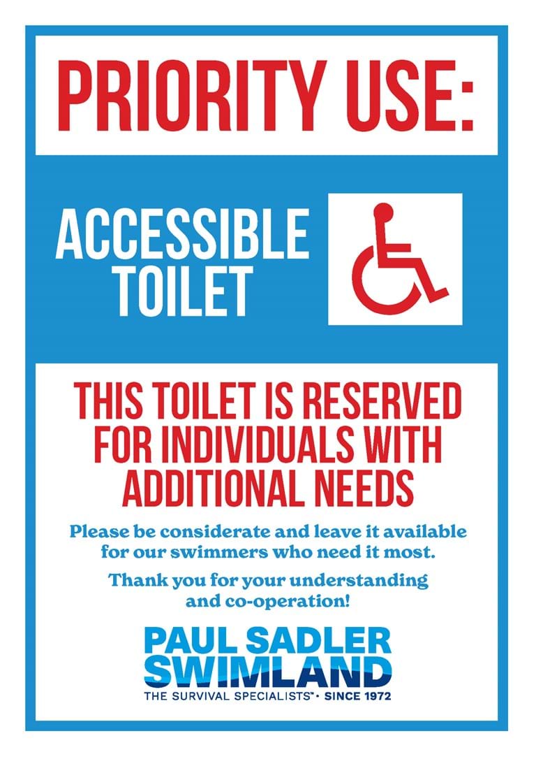 A4 Poster Accessible Toilet sign